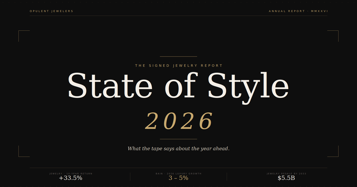 State of Style 2026: Signed Jewelry Market Report | Opulent Jewelers