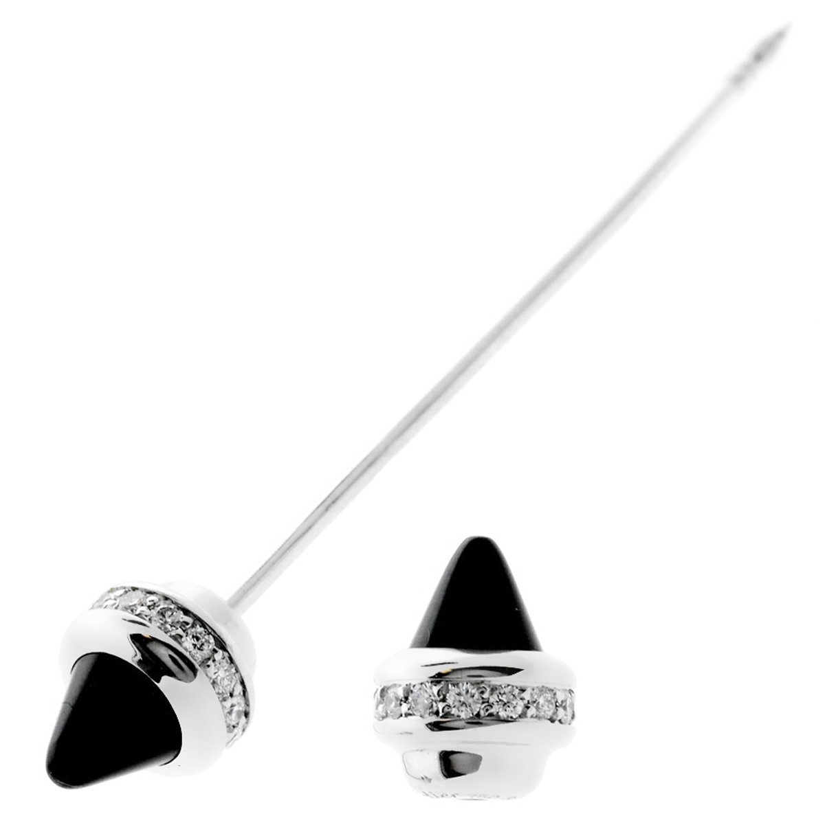 Cartier Menotte White Gold Diamond, Onyx Jabot