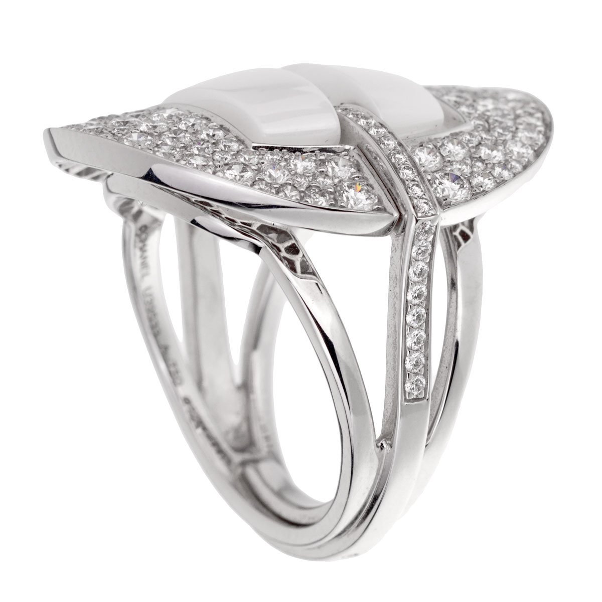 Chanel Ultra Diamond White Gold Ceramic Ring – Opulent Jewelers