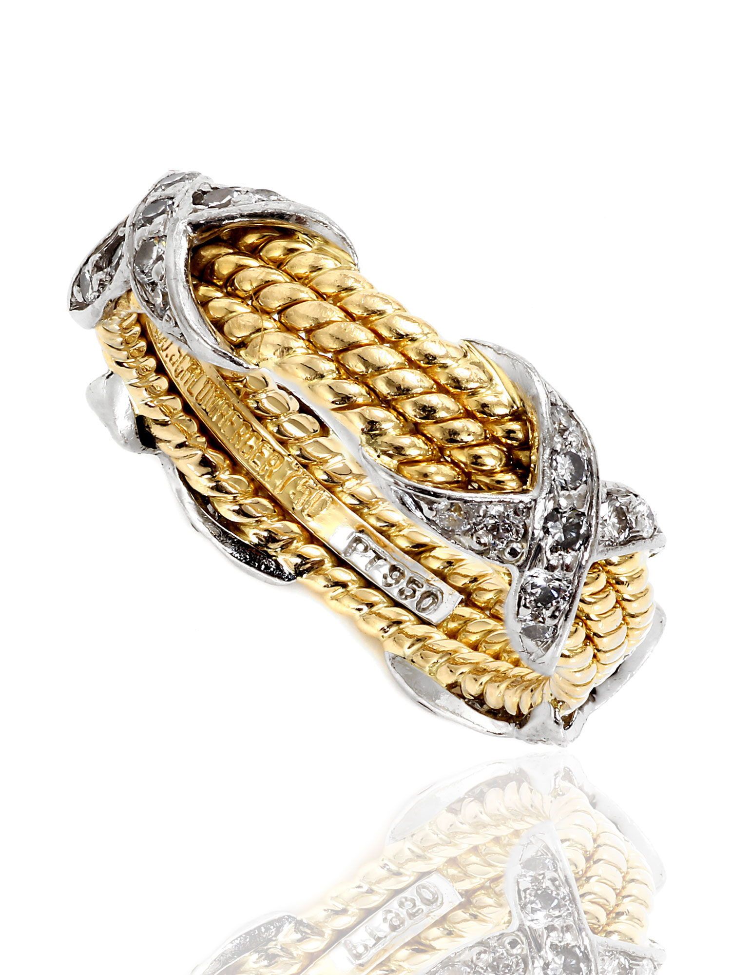 Tiffany & Co Jean Schlumberger Rope Diamond Ring – Opulent Jewelers